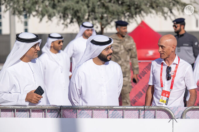 Hazza bin Hamdan bin Zayed honours UAE Tour first stage winners